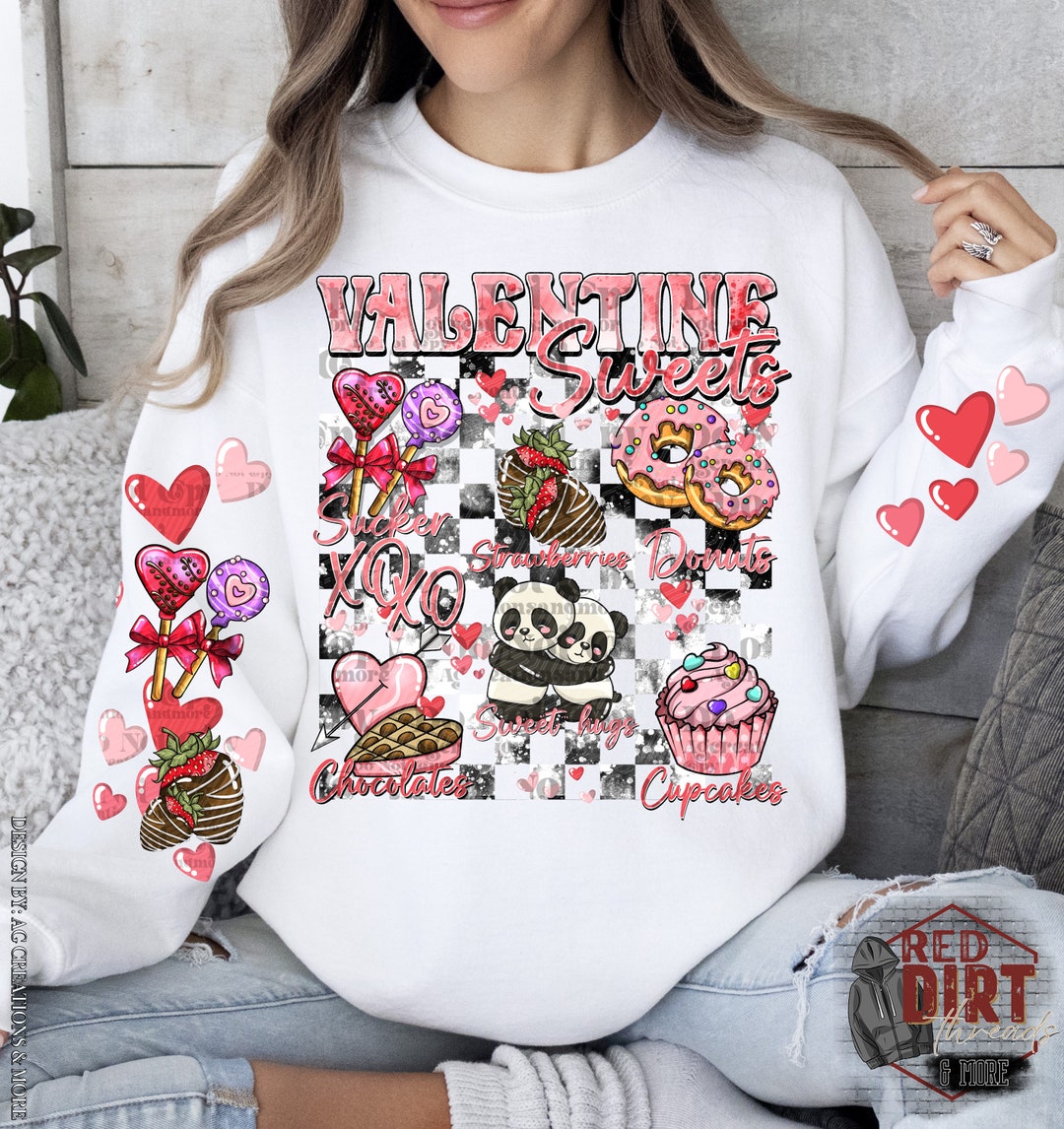 Valentine's Sweets DTF Transfer Ready to Press Transfers High Quality ...
