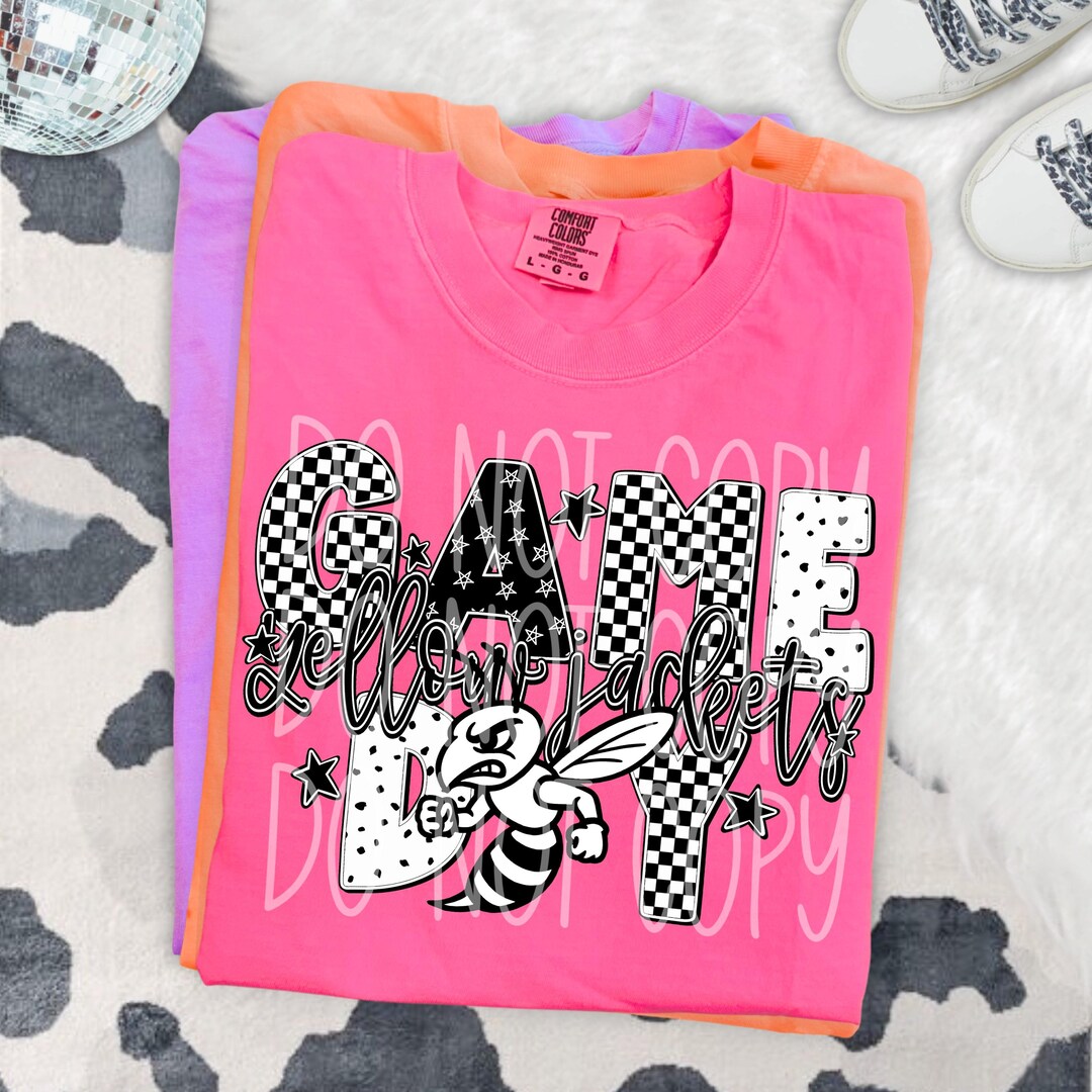Game Day Yellow Jackets DTF Transfer | Trendy School Spirit DTF ...