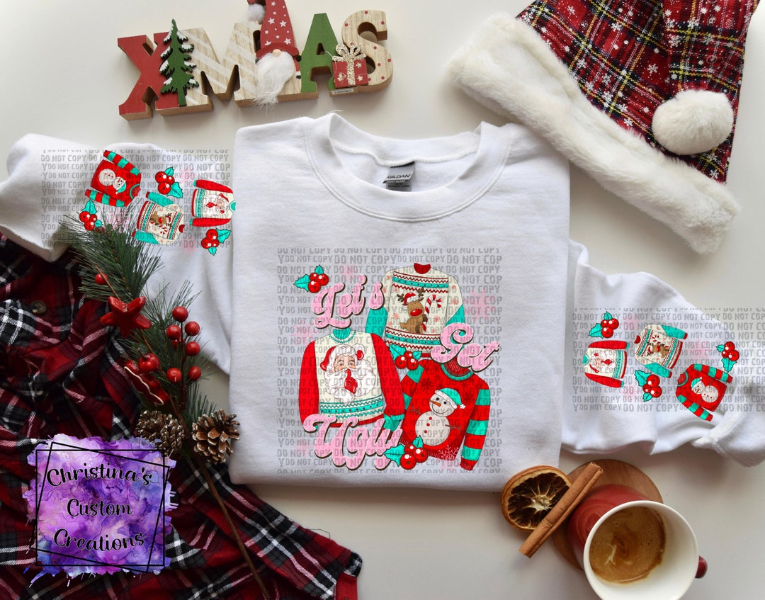 Ugly Christmas Sweater DTF Transfer Trendy DTF Transfer High Quality ...