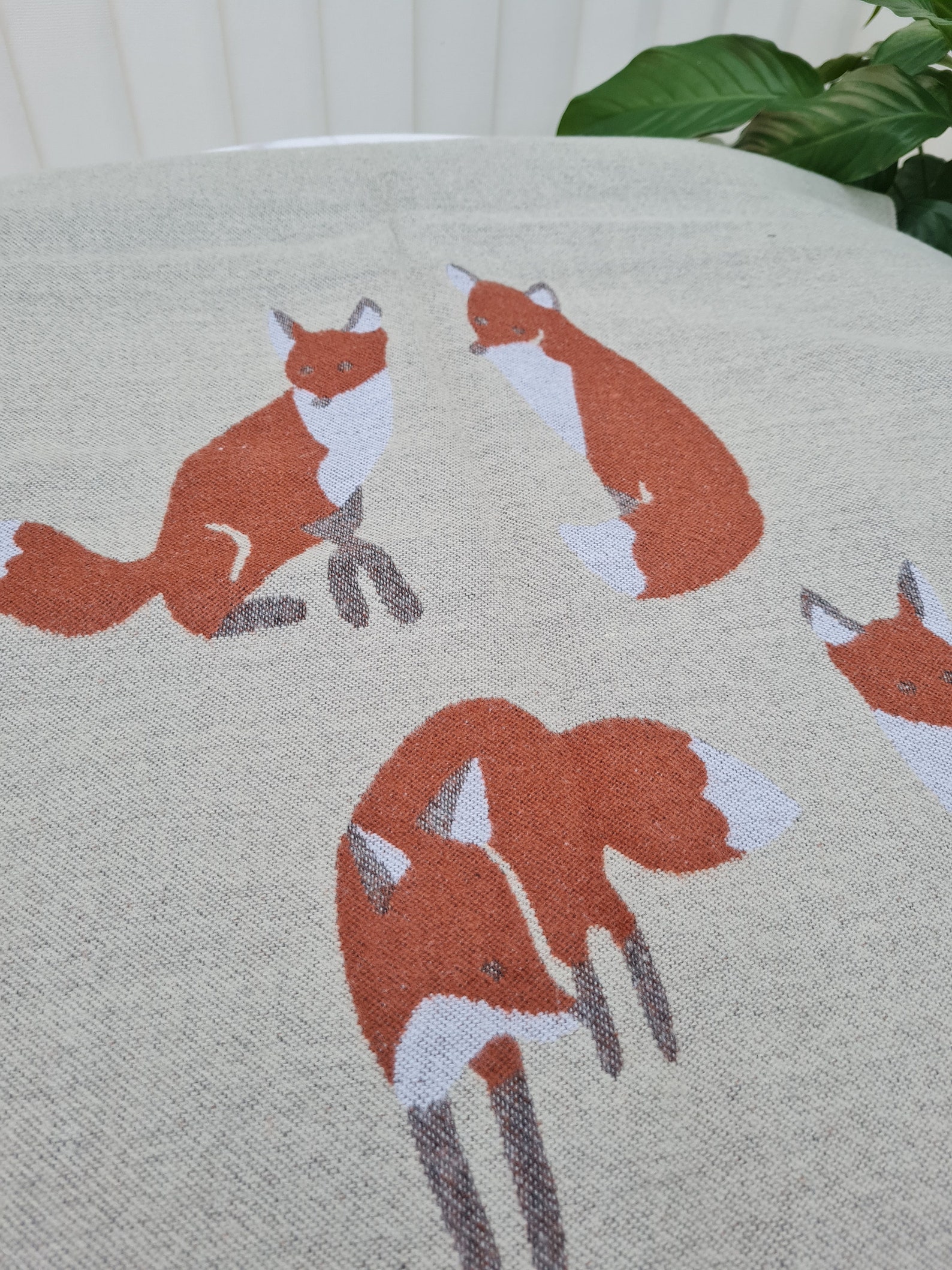 Fox Print Incredibly Soft Women Scarf Shawl Greeting Card Option ...