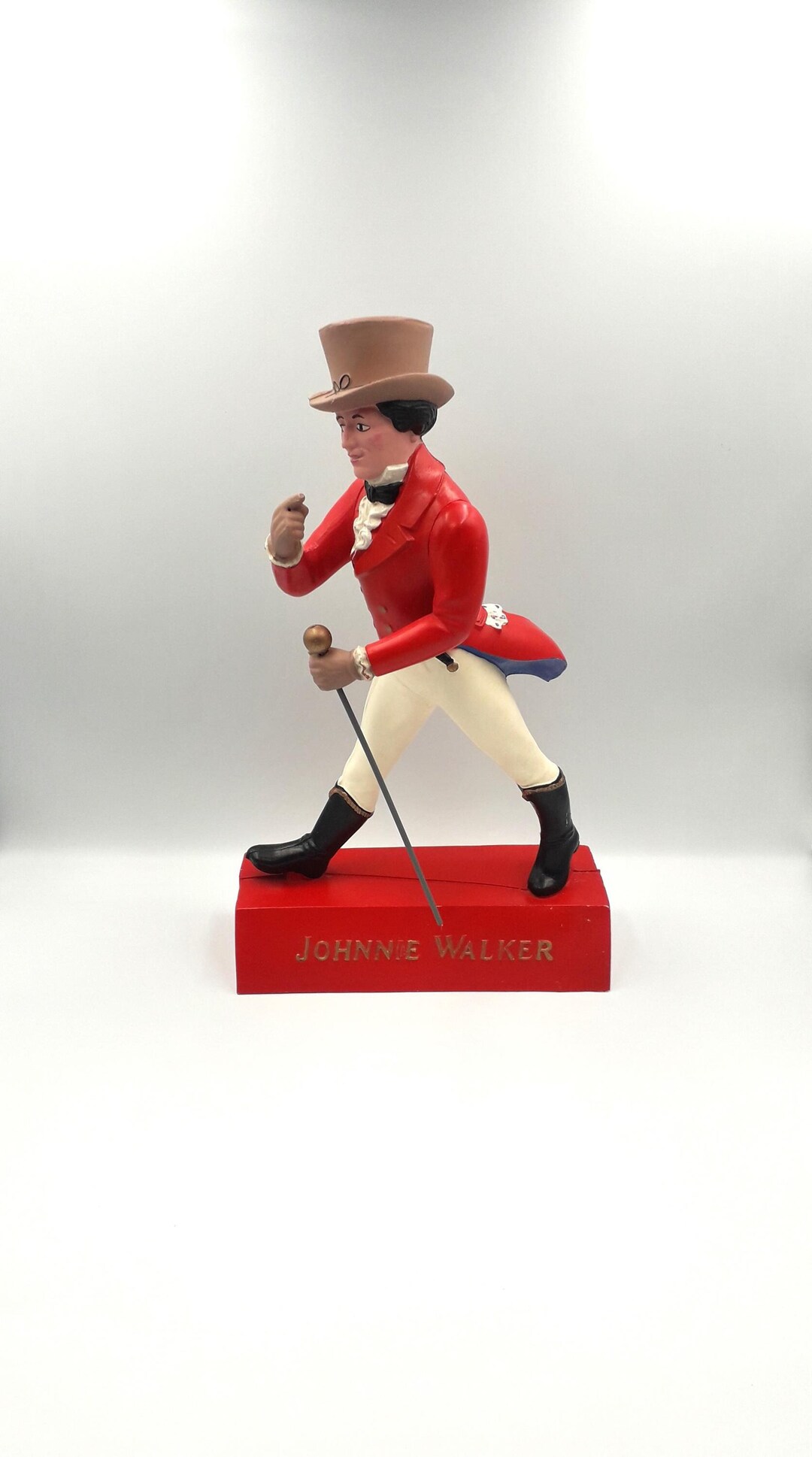 JOHNNIE WALKER Statue Whisky Dandy Statuette Large Size XXL Vintage ...