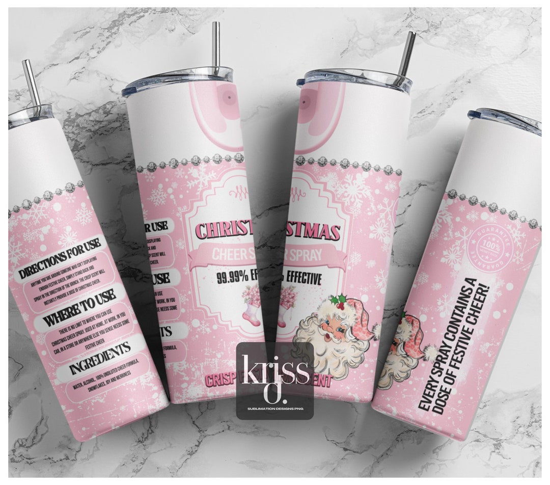 Christmas Cheer Spray Spray Tumbler 20 Oz Skinny | Crisp Festive Scent ...