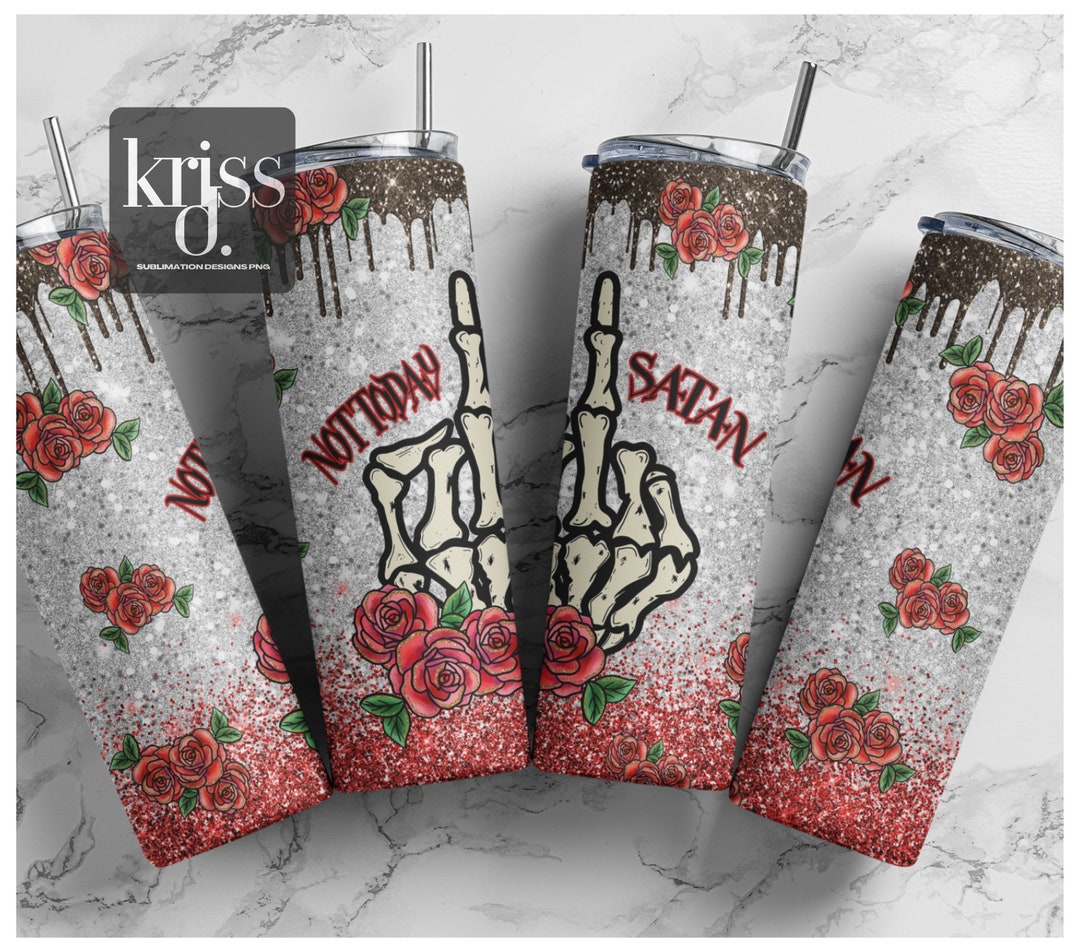 Drop Dead Middle Finger Bones Goth Horror 20oz Tumbler - Etsy