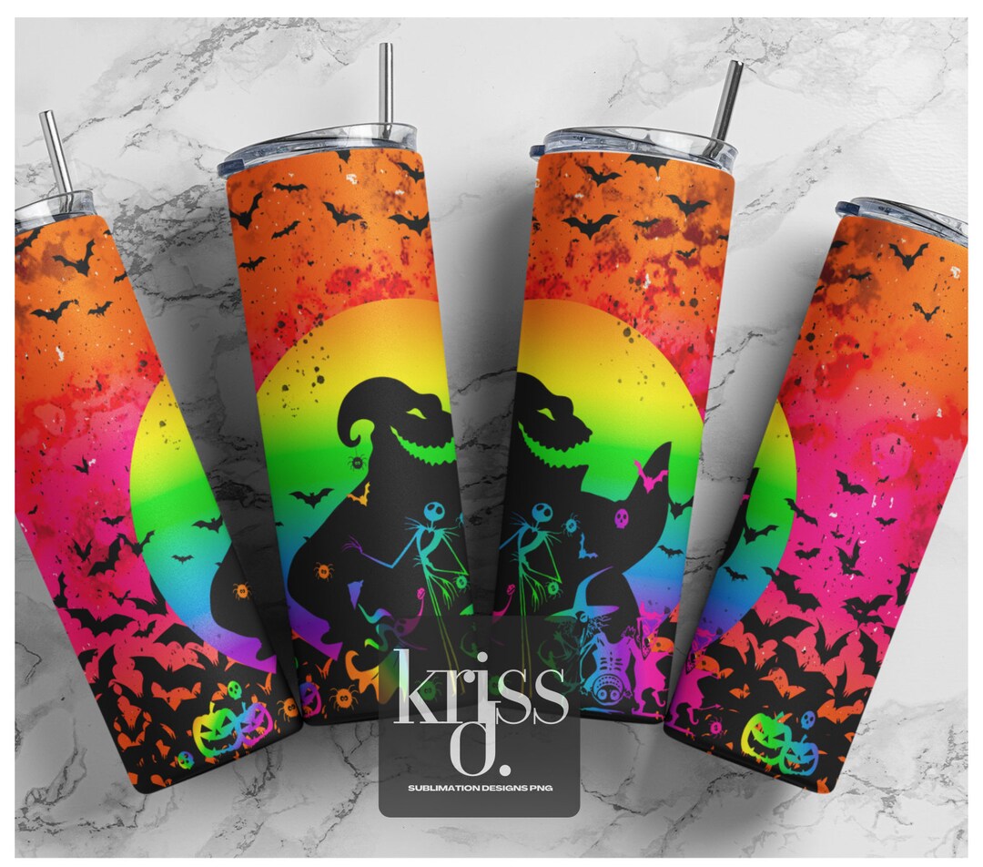 Neon Halloween Oogie Boogie, Nightmare Before Christmas 20oz Tumbler ...