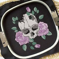Skull Embroidery - Etsy