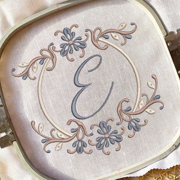 Single Letter Monogram Embroidery - Etsy