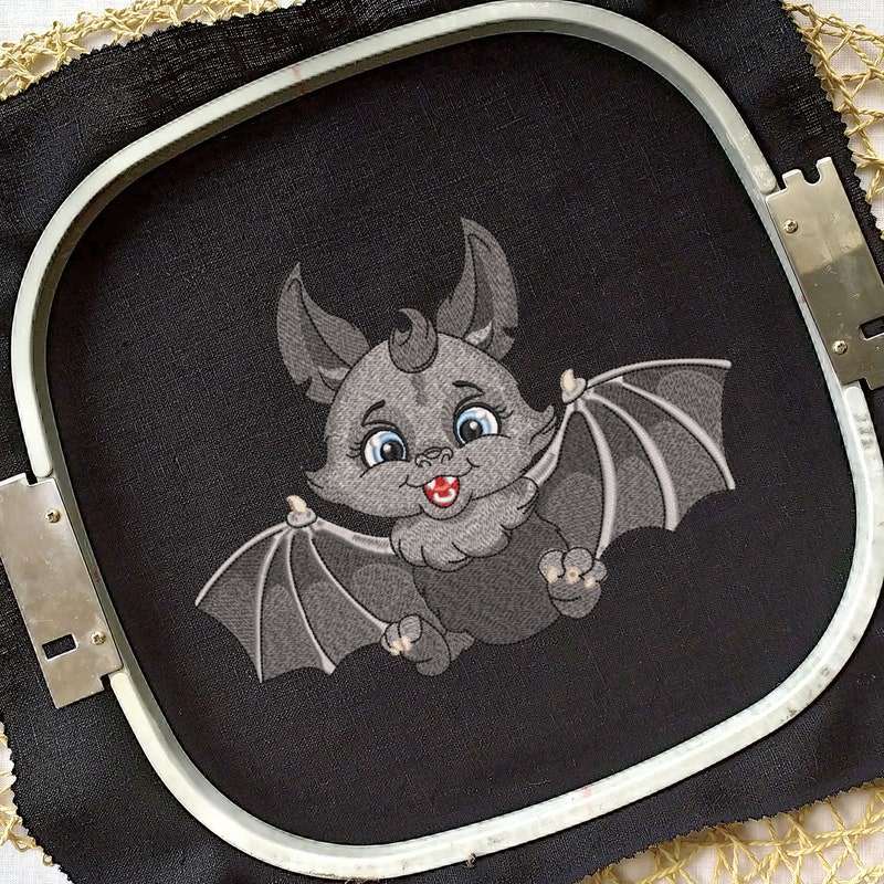 Bat Embroidery - Etsy