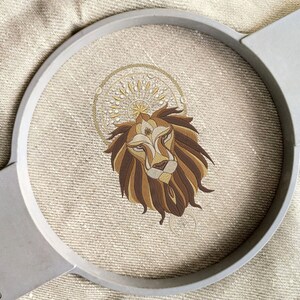 Zodiac Leo King Machine Embroidery Design Magic Astrology Embroidery ...