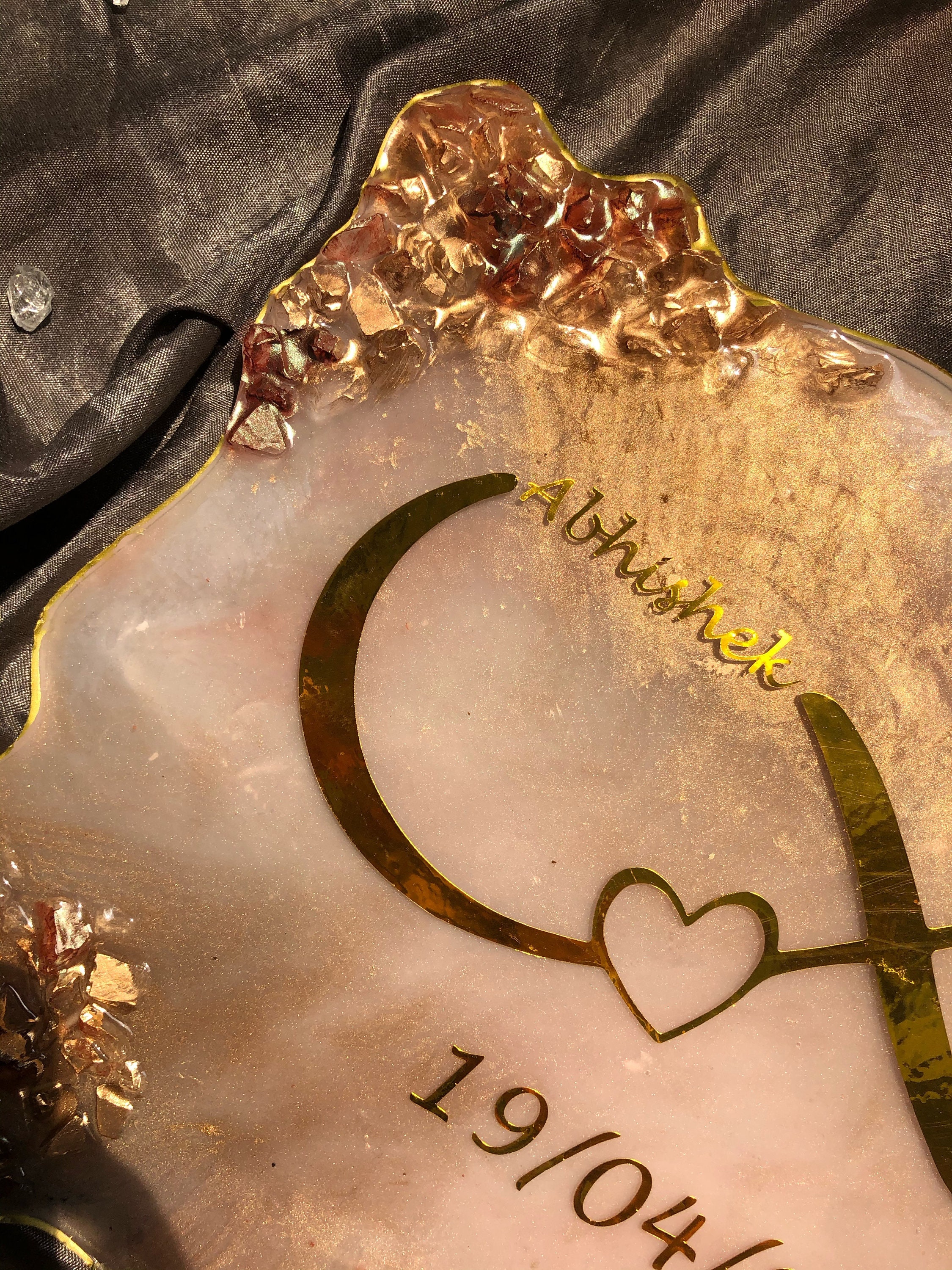 Resin Art Infinity Frame, Custominfinityframe, Pearlcolor ...