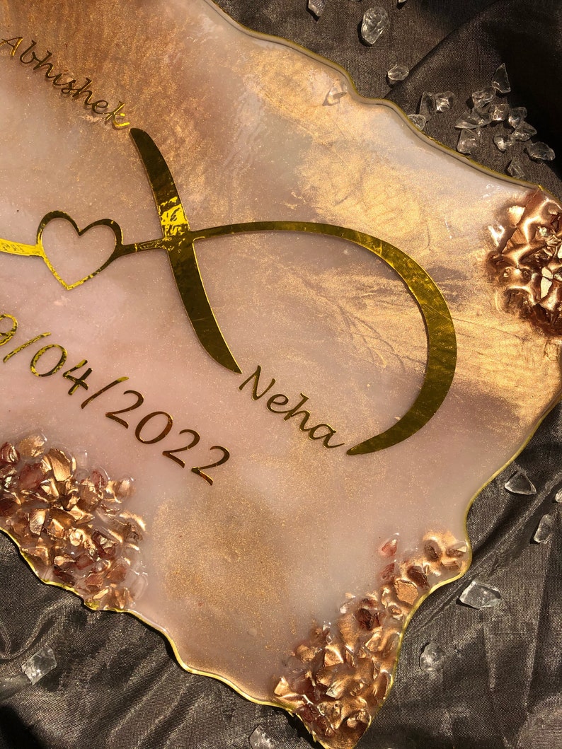 Resin Art Infinity Frame, Custominfinityframe, Pearlcolor ...