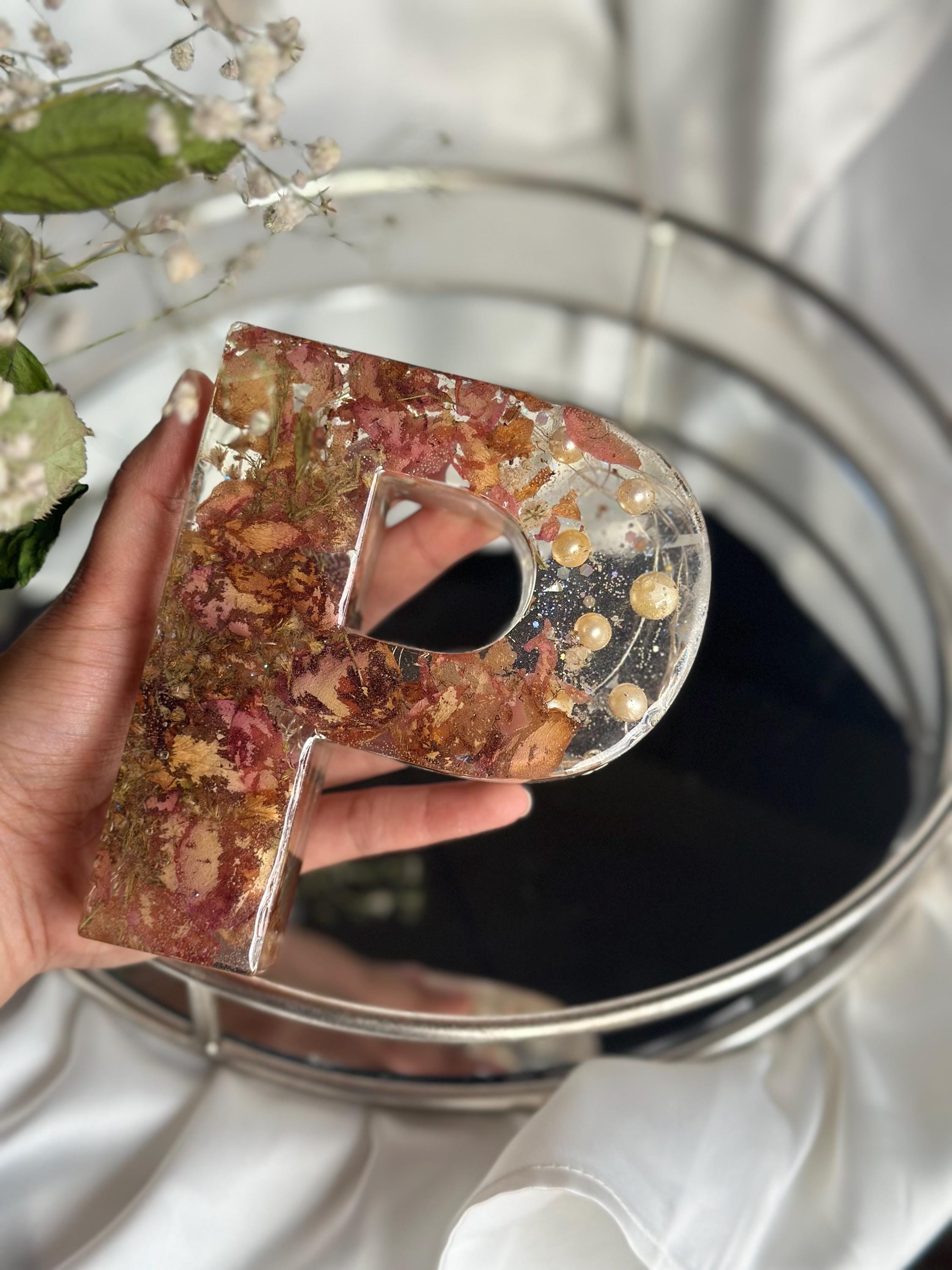 Resin Initial Letter Lamp - Etsy