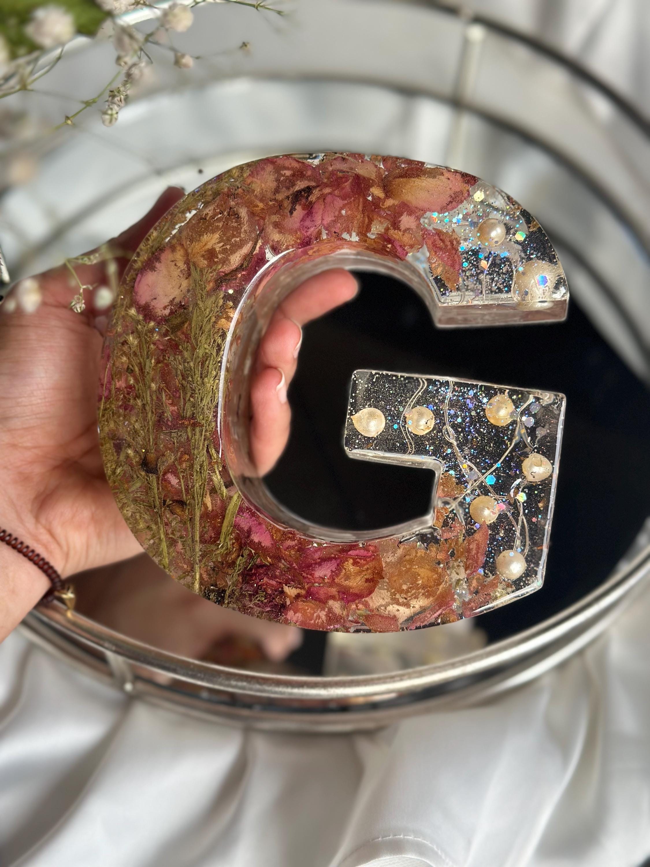 Resin Initial Letter Lamp - Etsy