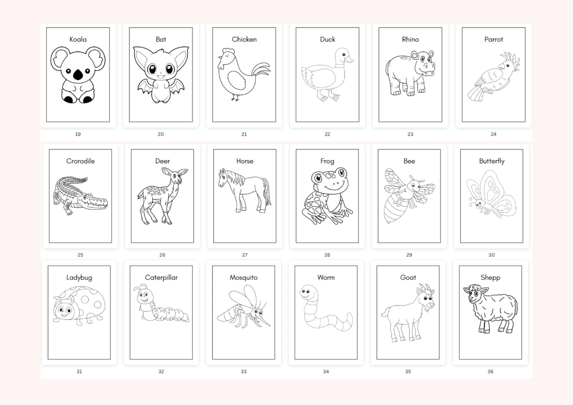 Worksheet Coloring Printable for Kids 50 Pages Painting - Etsy