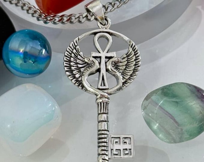 Amethyst Ankh Pendant - Etsy