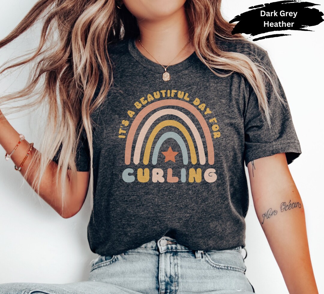 Curling Sports T-shirt, Funny Curling Player Tshirt, Curler Gift ...