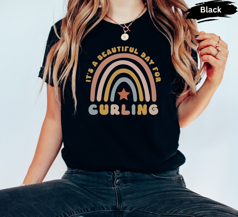 Curling Sports T-shirt, Funny Curling Player Tshirt, Curler Gift ...