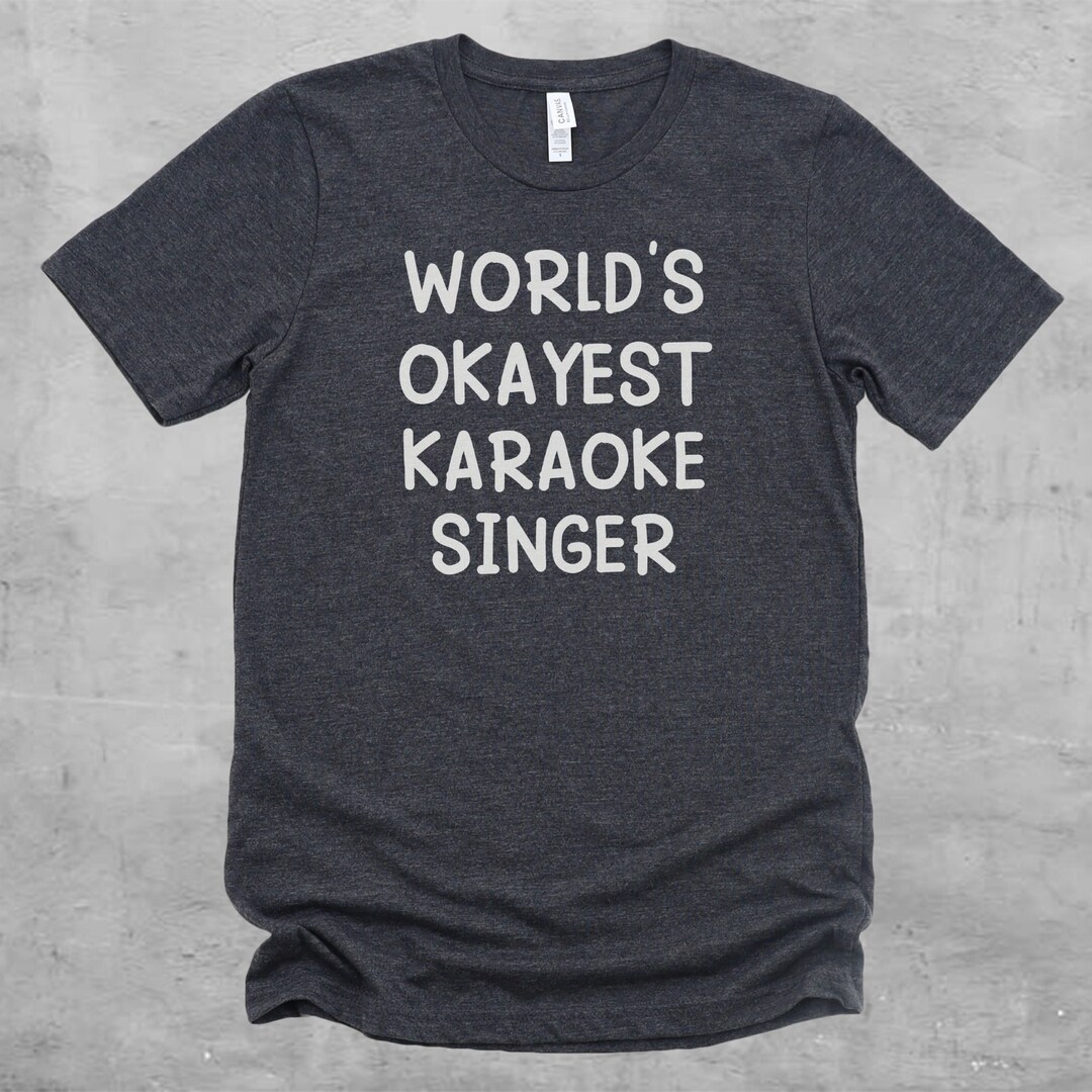 Music Lover Gift for Karaoke Singer, Karaoke Lover Concert Tshirt ...
