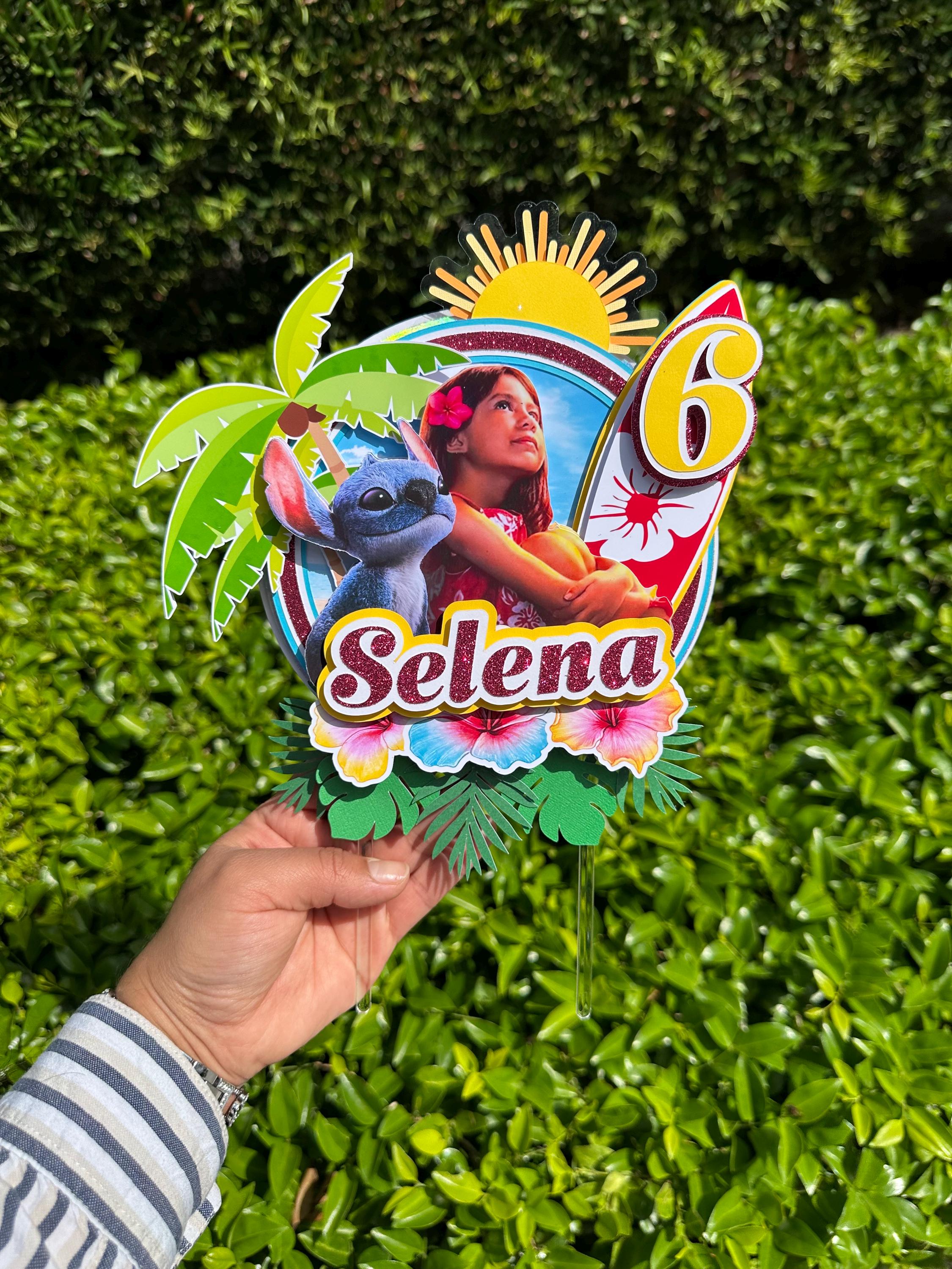 Personalized Character Cake Topper, Hawaiian Themed Cake Topper, Summer ...