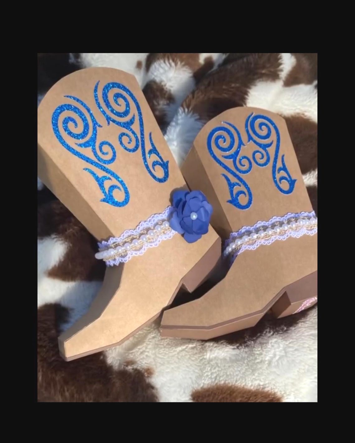 Bota for Centerpiece, Boot for Cake Topper, 3D Paper Boot, Bota Para ...