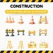 Watercolor Construction Clip Art Bundle for Kids, Bulldozer, Dump Truck ...