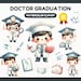 Watercolor Doctor Graduation Clipart, Medical Illustration (PNG JPG) - Etsy