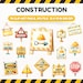 Watercolor Construction Clip Art Bundle for Kids, Bulldozer, Dump Truck ...