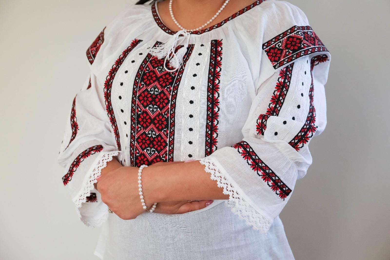 Romanian Blouse Black Gold Embroidery Peasant Top Traditional Blouse romanian-blouse-black-gold-embroidery-peasant-top-traditional-blouse