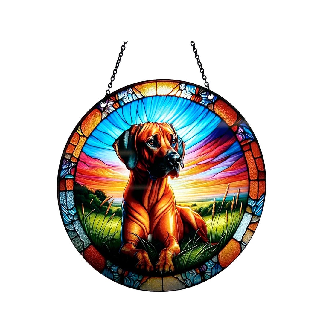 Rhodesian Ridgeback - Dog Acrylic Suncatcher - 6 Inch Diameter - Dog ...