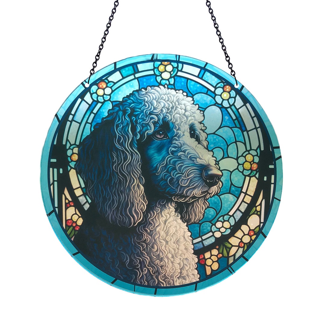 Standard Poodle - Sun Catcher With Chain - Poodle Art - Colorful Dog ...