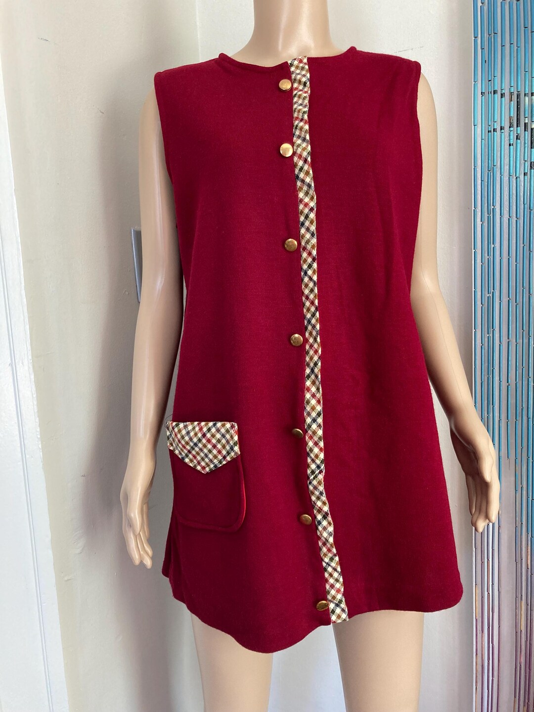 Vintage 60s 70s Mod Go Go Mini Dress Size Medium - Etsy