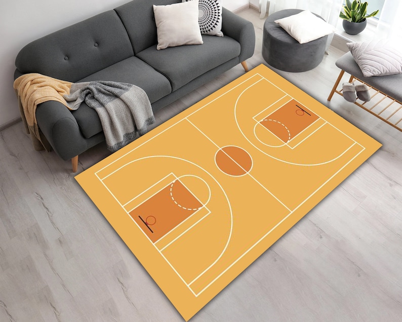 Basketball Rug, Basketball Court Rug, Basketball Area Rug, Sport Rug ...