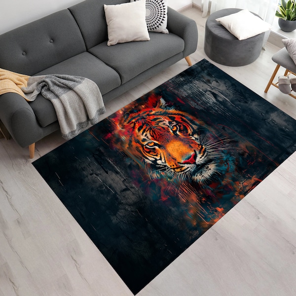 Tiger Rug - Etsy