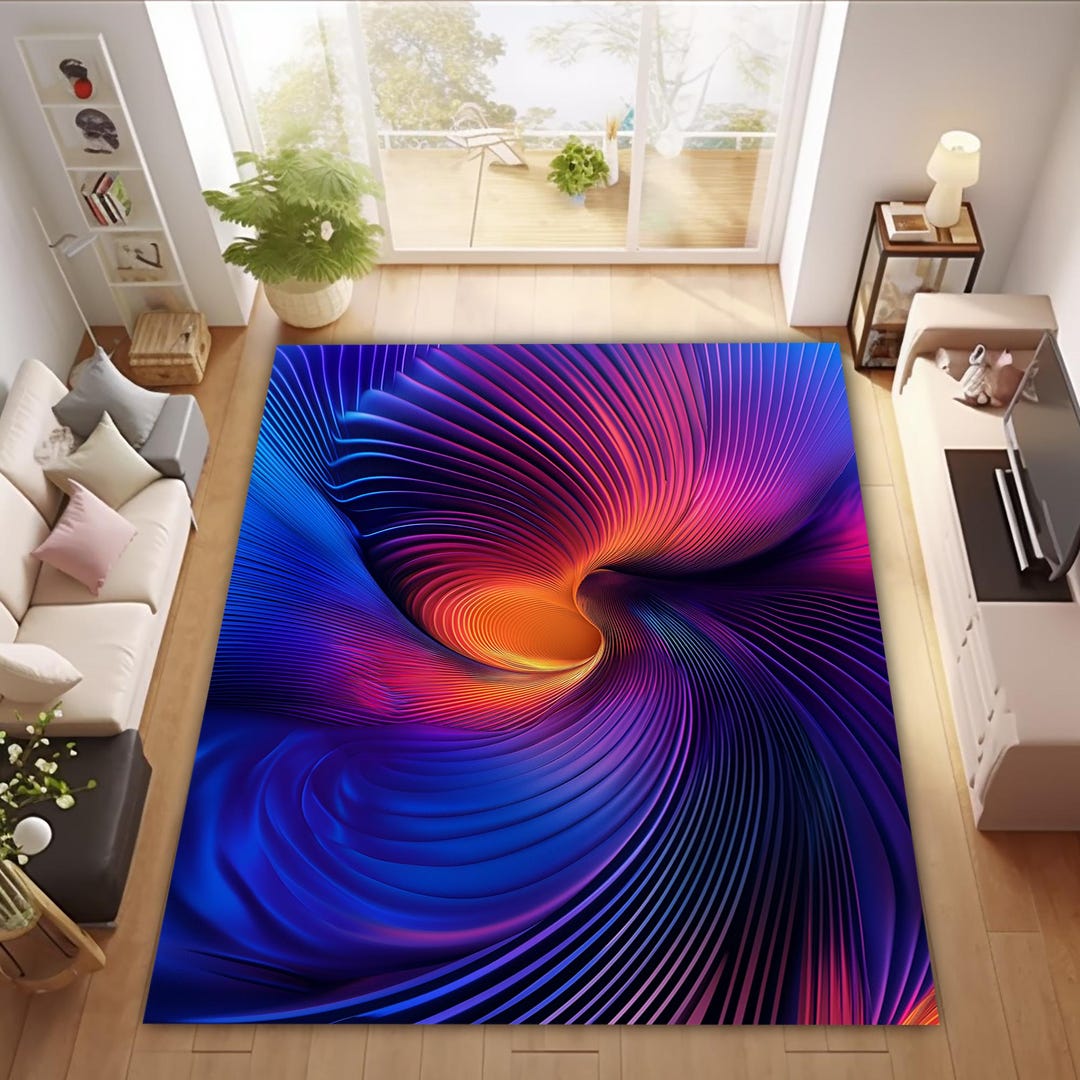 3D Rug, Vortex Rug, Tunnel Rug, Illusion Rug, Optical Illusion Rug ...