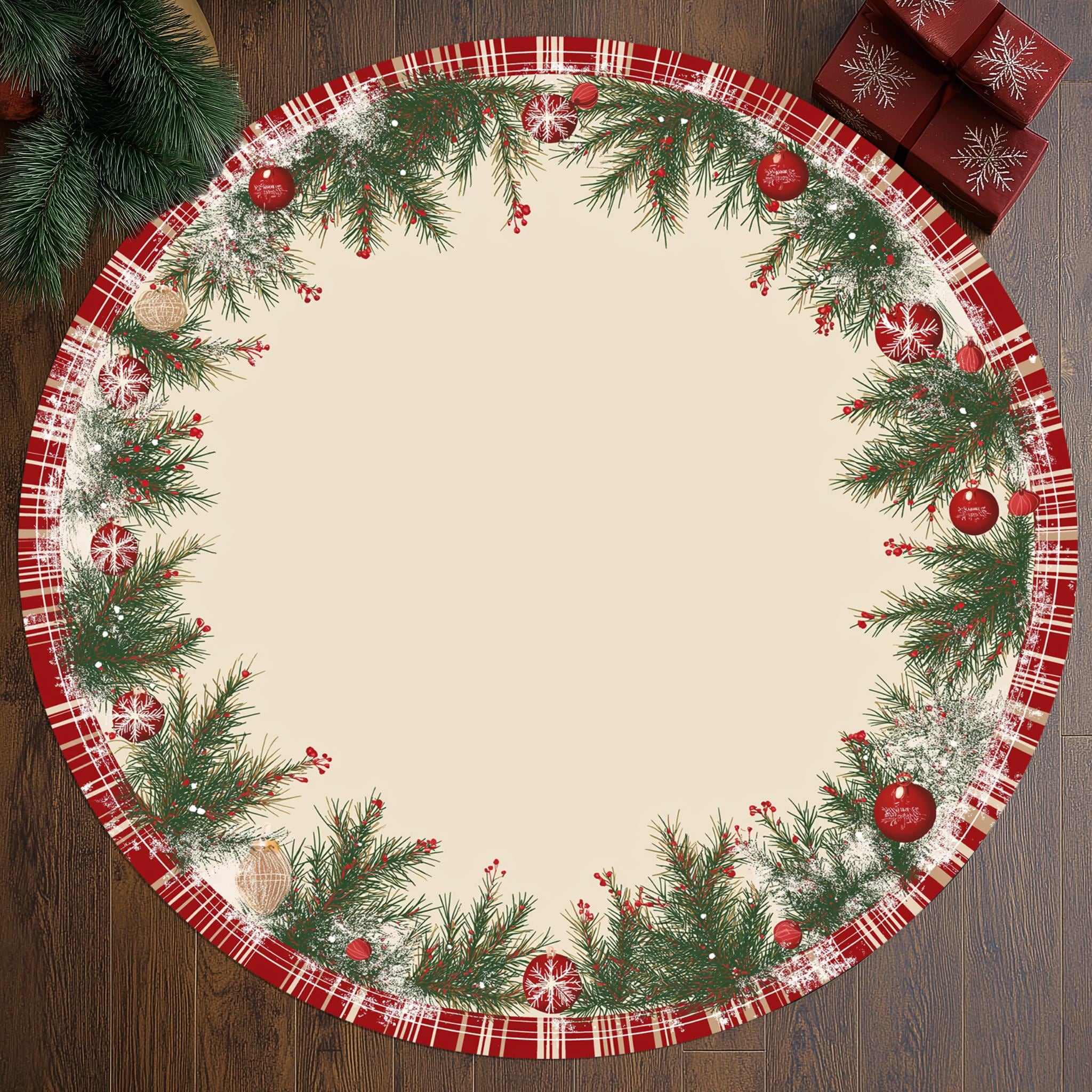 Christmas Rug, Christmas Ornament Rug, Merry Christmas Rug, Christmas ...
