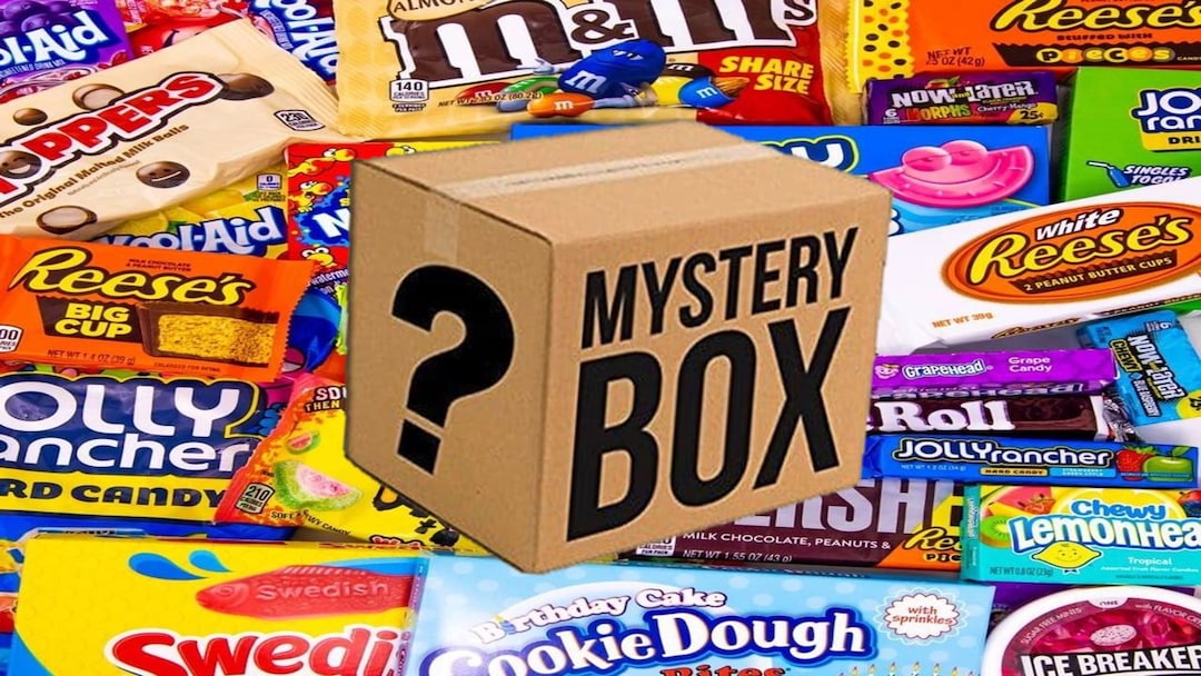 American Sweets 130 Pieces Mystery Box - Etsy UK