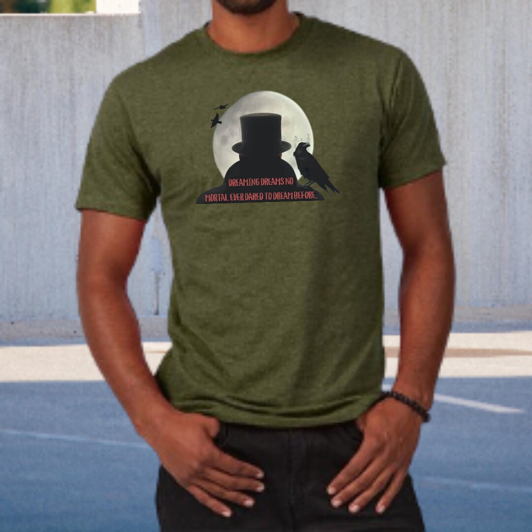 Poetic Cult 1 Moon Edgar Allan Poe Shirt Design the Dark Poet. - Etsy