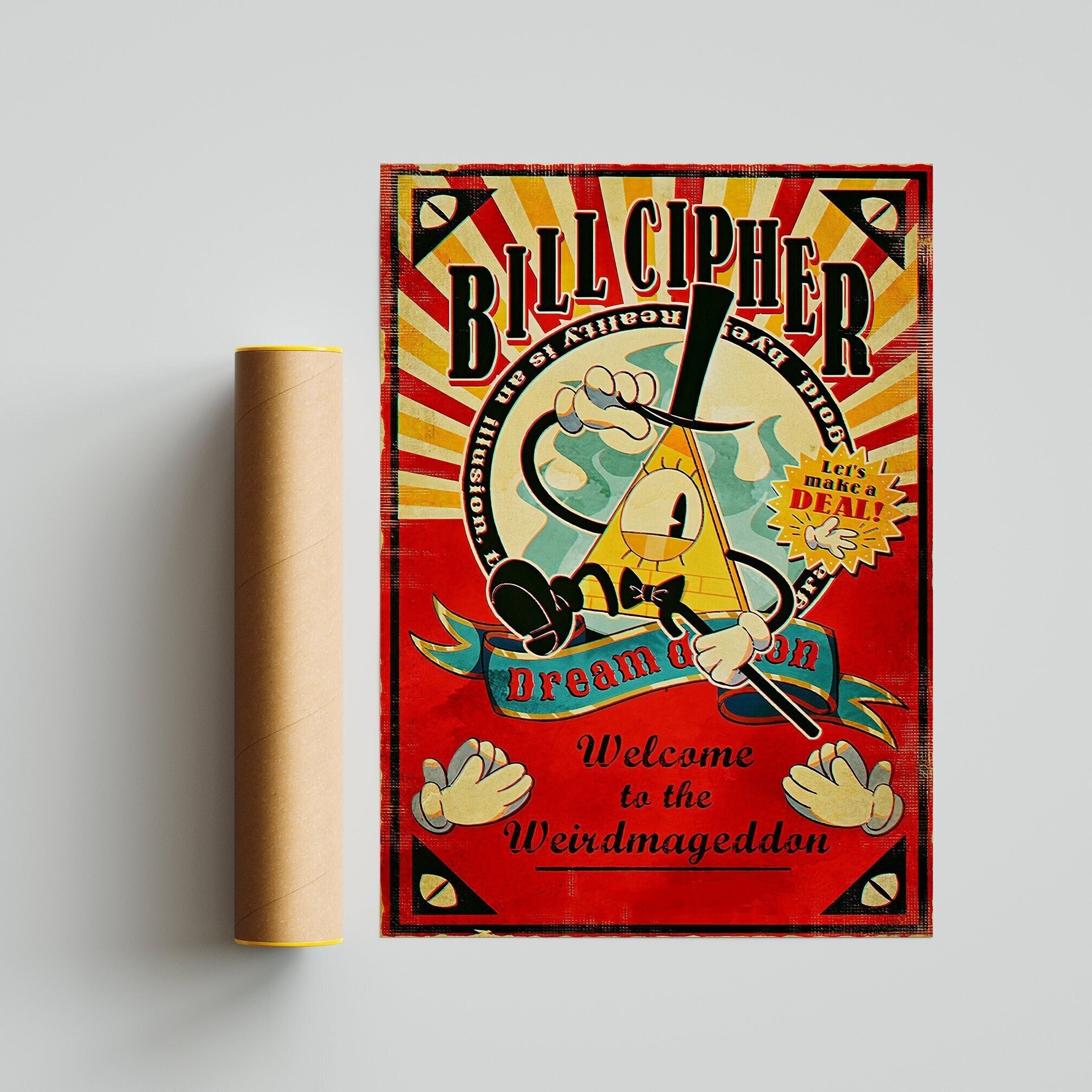 Gravity Falls Poster Bill Cipher Poster Gravity Falls Triangle - Etsy