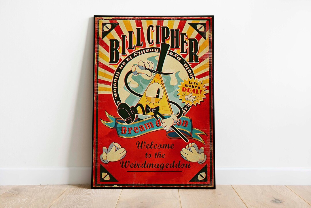 Gravity Falls Poster Bill Cipher Poster Gravity Falls Triangle - Etsy