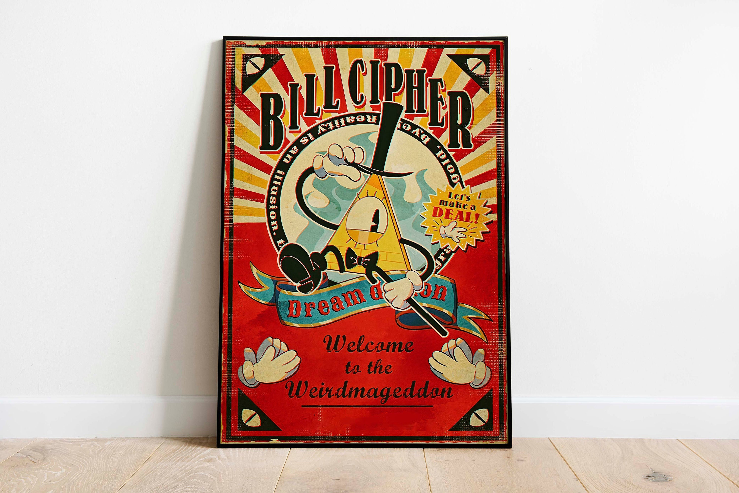 Gravity Falls Poster Bill Cipher Poster Gravity Falls Triangle - Etsy