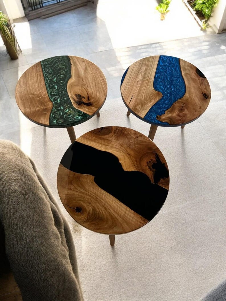 Customizable Handmade Epoxy Resin Coffee Table - Personalized River ...
