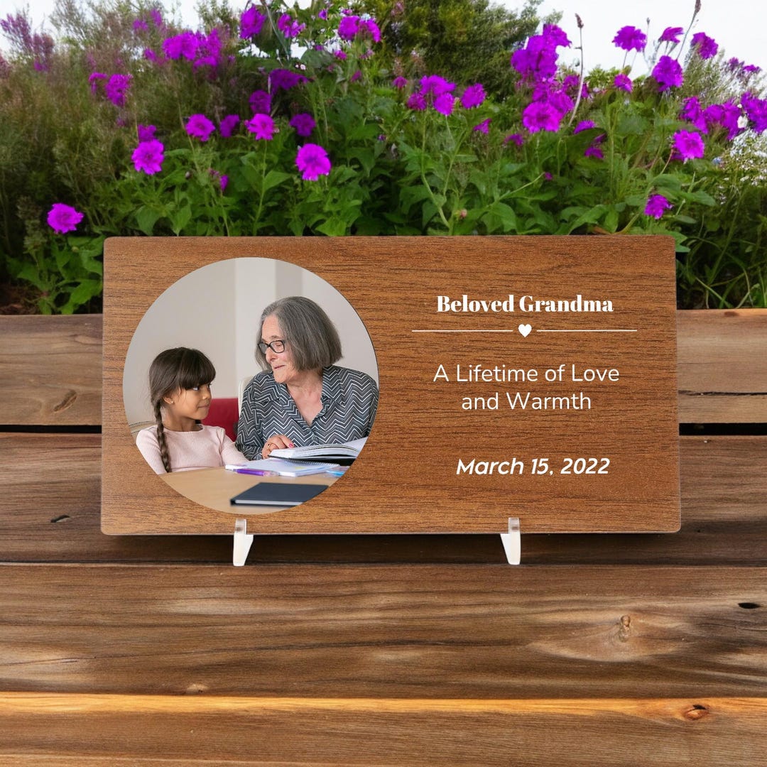 Beloved Grandma Picture Frame, Custom Wooden Grandmother Keepsake ...