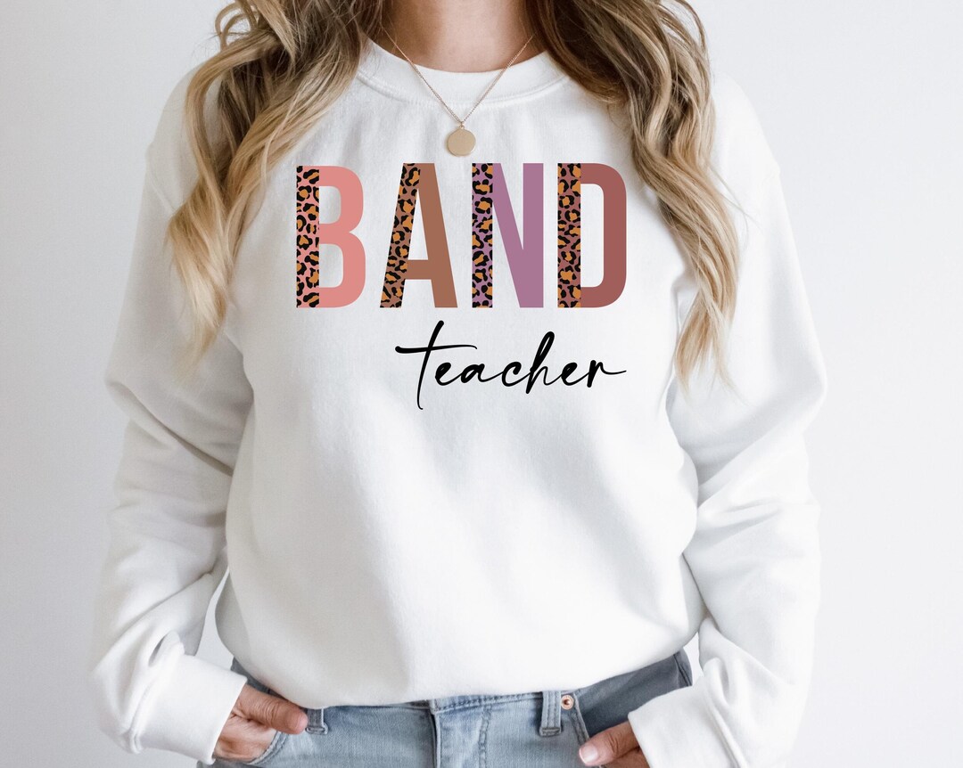 BAND Teacher Long Sleeve, Custom Teacher Sweatshirt, Personalized ...