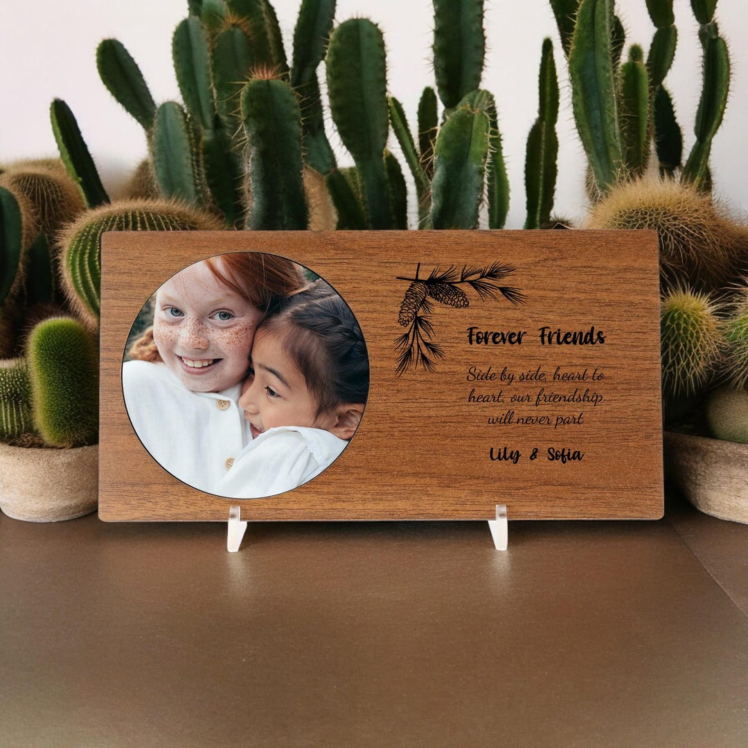 Celebrate Friendship With a Custom Wooden Photo Frame, Personalized ...