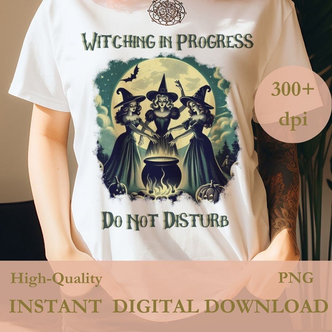 Halloween Witch Png, Spooky Season Png, Spooky Halloween Png, Retro ...