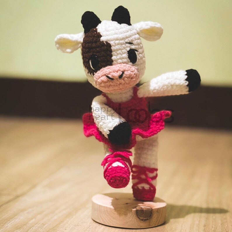 Cow Crochet Pattern Amigurumi, Barbara the Ballerina Cow, Highland Cow ...