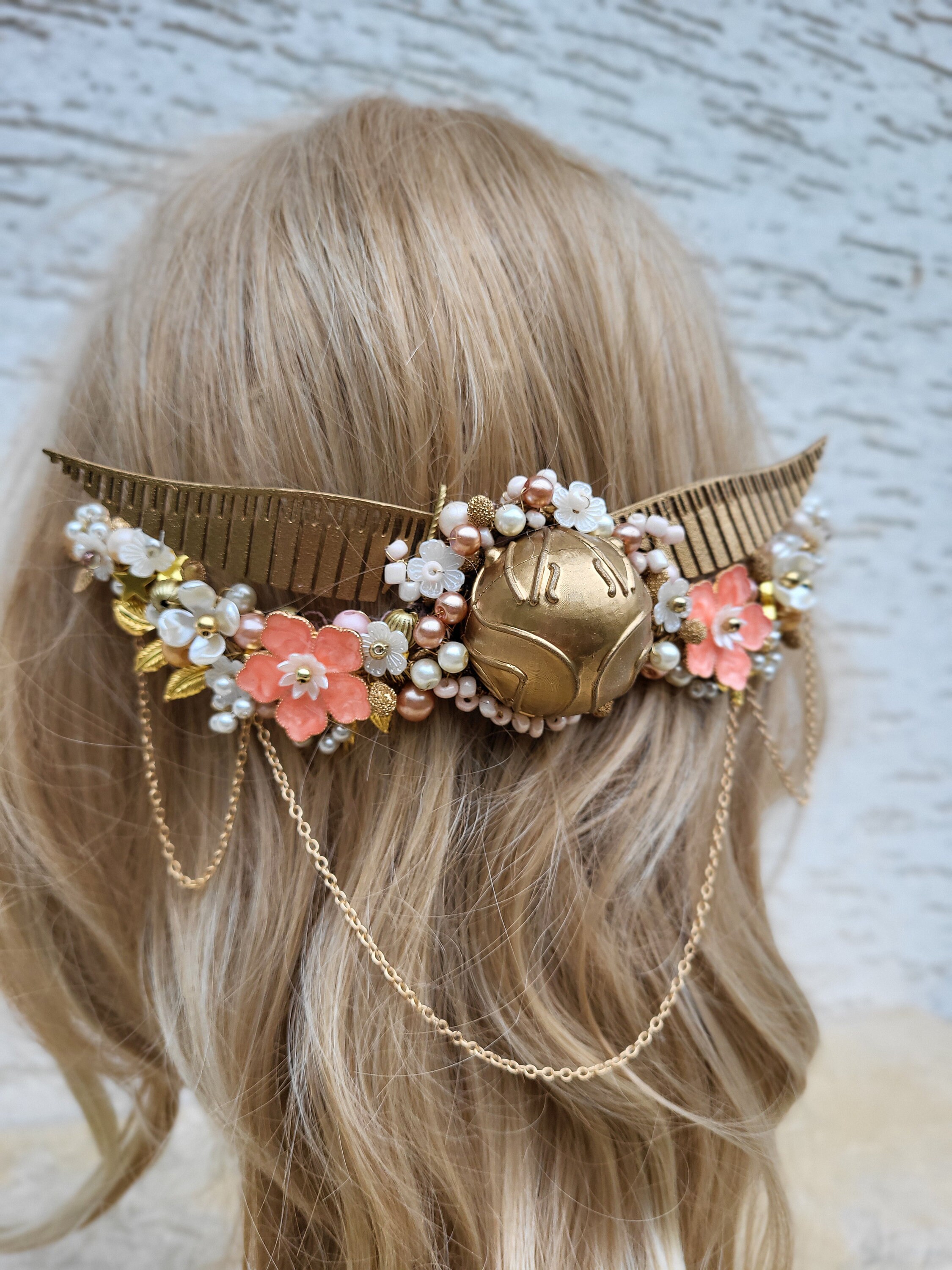 Golden Snith Hair Comb Made to Order Bridal Hair Accessory Poterhead ...
