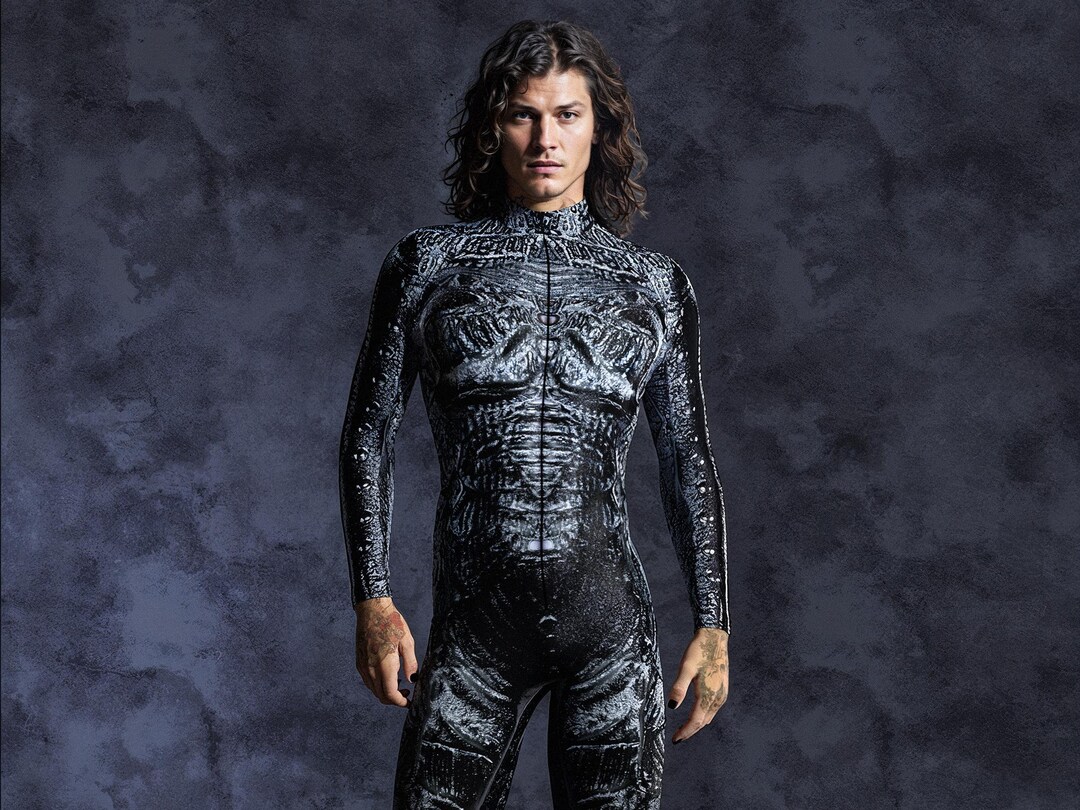 Burned Zombie Costume: Halloween Lycra Catsuit for Men or Women - Etsy
