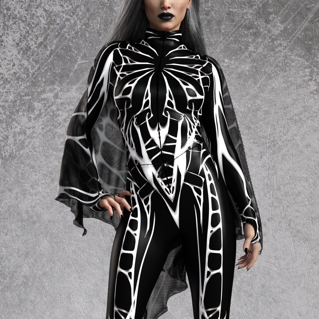Rave Spider Costume Set: Arachna Dark Wings, Womens Festival Outfit - Etsy