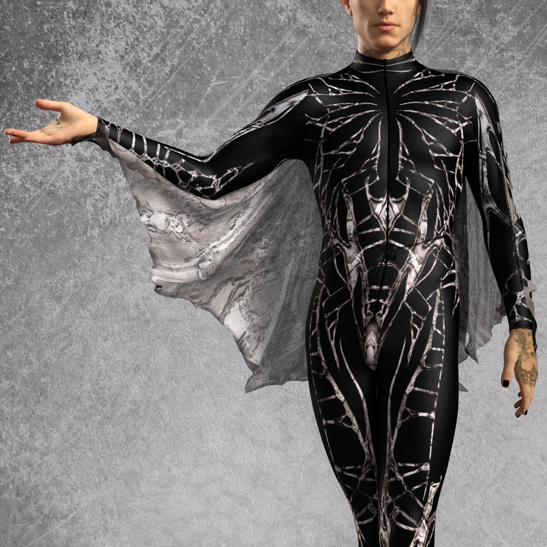 Chiroptera Umbra Bodysuit: Men's Festival Wings Costume - Etsy