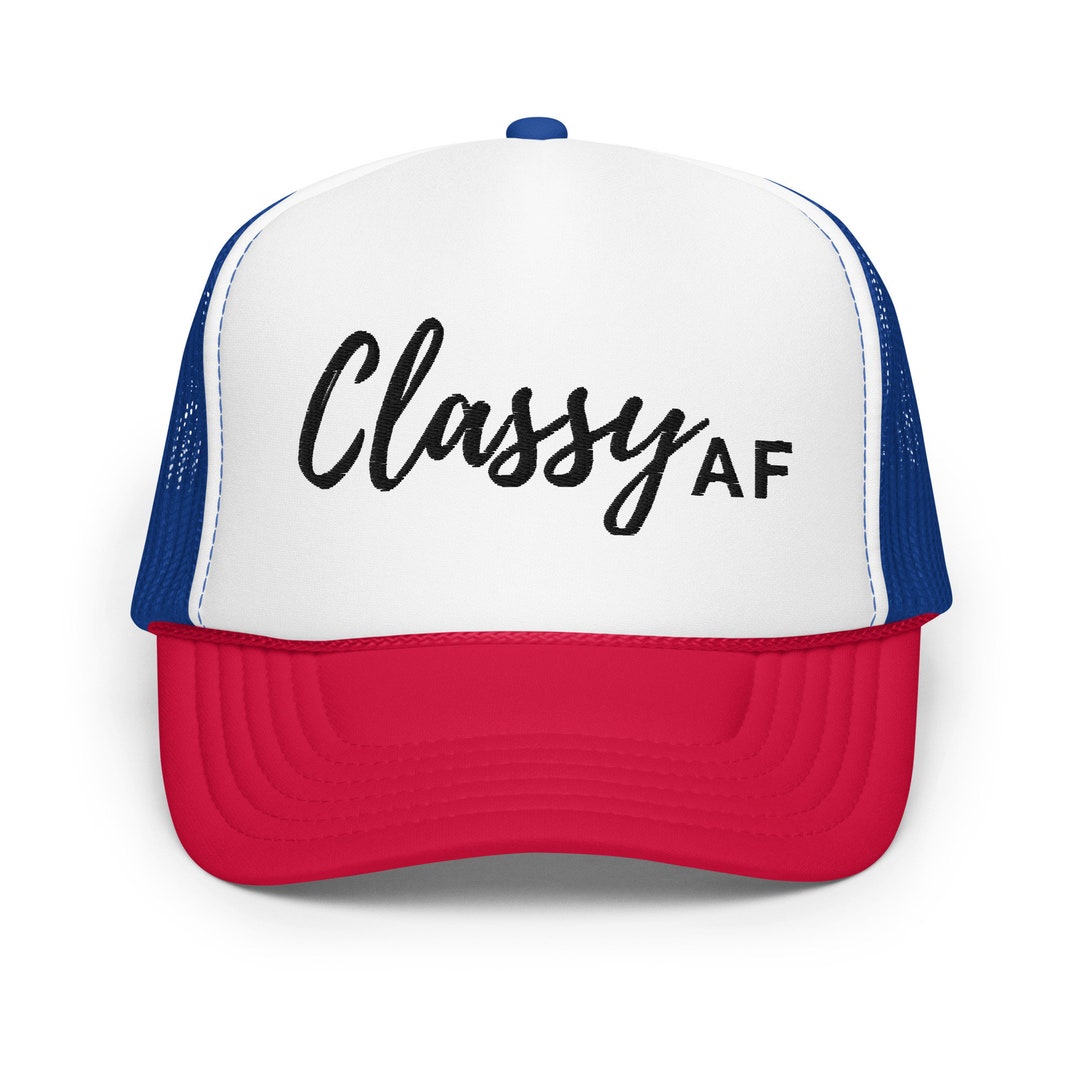 Classy AF Trucker Hat, Girls Trip Hat, Classy Hat, Bachelorette Party ...